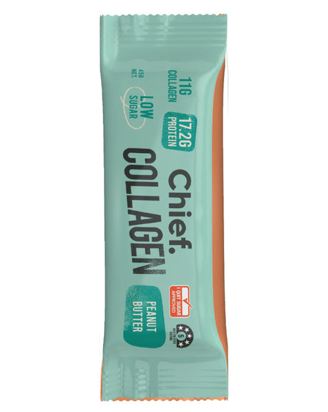 Chief Nutrition Collagen Bar Peanut Butter 45g – Fine Food Direct