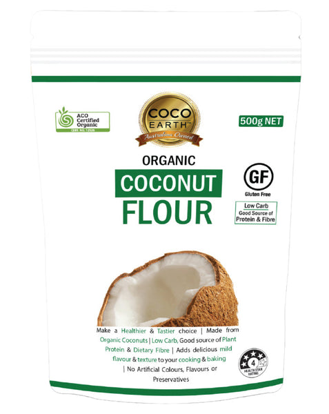 Coco Earth Organic Coconut Flour 500g – Fine Food Direct