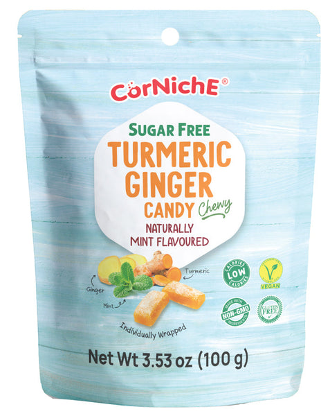 Corniche Sugar Free Ginger Turmeric Candy Mint – Fine Food Direct