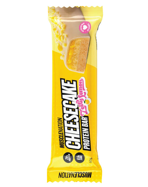 Muscle Nation Cheesecake Protein Bar Lemon 50g – Fine Food Direct