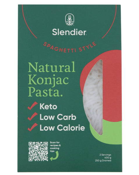Slendier Konjac Noodles Spaghetti Style 400g – Fine Food Direct